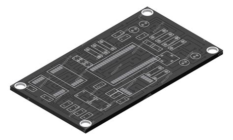 Premium Vector Isometric Electronic Board Isometric Printed Circuit