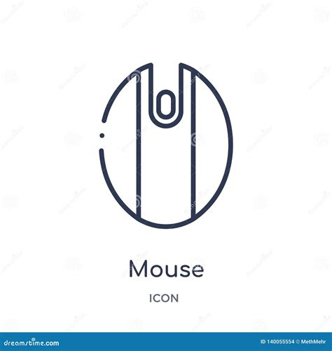 Linear Mouse Icon From Electronic Devices Outline Collection Thin Line