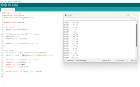 Interfacing Bh1750 Light Sensor With Esp32