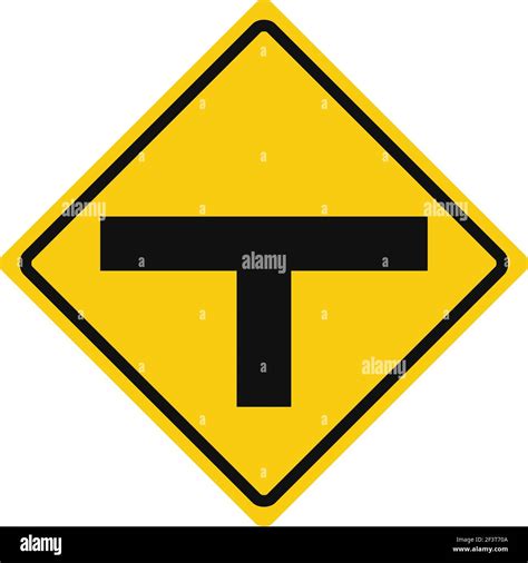 T Intersection Sign