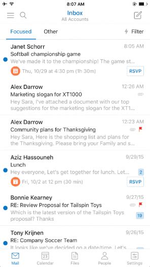 Microsoft vylepšil Outlook pro iOS a Android Má nový vzhled funkce a dostane lepší kalendář