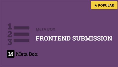 Meta Box MB Frontend Submission Add On Gplplace