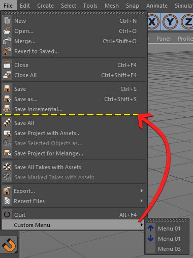 placing a custom menu under the file menu and on specific position