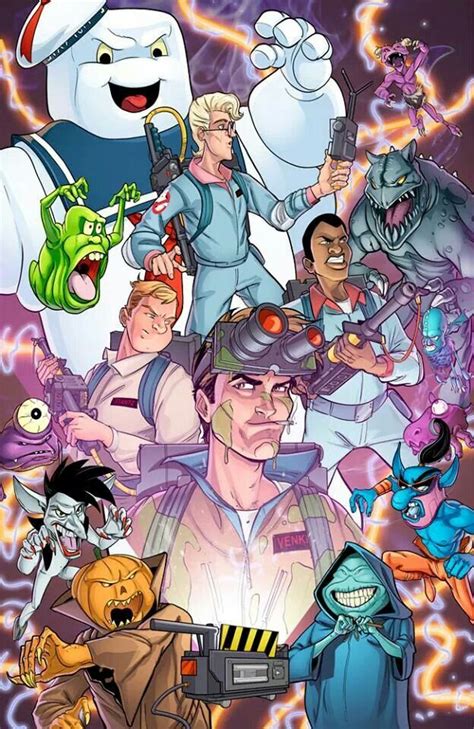 Ghostbusters Themed Art Prints Of Characters From The 1984 Film And A