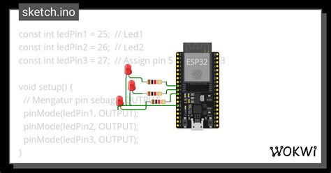 Muhammad Dody 202450049 Nomor 3 Wokwi Esp32 Stm32 Arduino Simulator