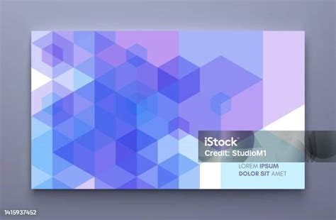 추상적인 기하학적 배경 3d 큐브와 육각형의 투명한 패턴 3d 벡터 일러스트레이션 입방체에 대한 스톡 벡터 아트 및 기타 이미지