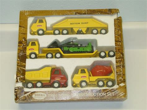 Vintage Tiny Tonka Construction Set No 822 In Box Toy Truck Loader