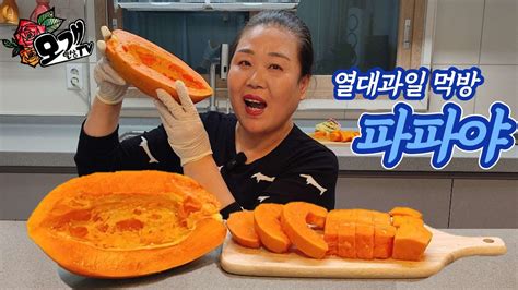 모개의일상 천사의과일 ‘파파야 열대과일 먹방 국내 최초 열대과일 재배를 성공시킨 ‘스위탄파파야 Youtube