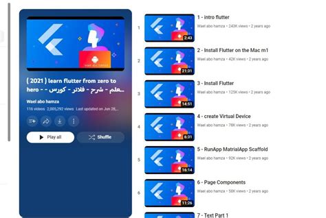 تعرّف على أفضل 5 دورات عربية لتعليم فلاتر Flutter مجاناً