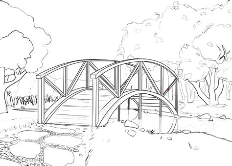 Bridge Line Drawing At PaintingValley Com Explore Collection Of Bridge Line Drawing