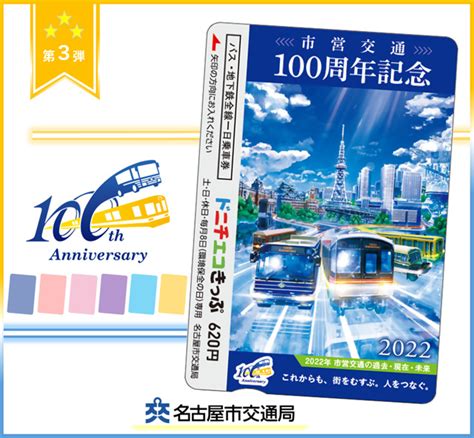 名古屋市 市営交通100周年記念ドニチエコきっぷ第3弾 発売（2023年2月1日～） 鉄道コム