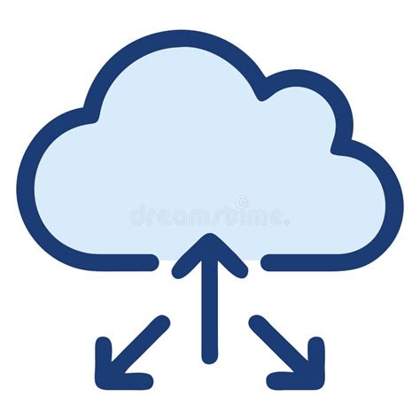 Cloud Computing Data Transfer Synchronization Stock Vector Illustration Of Wireless Online