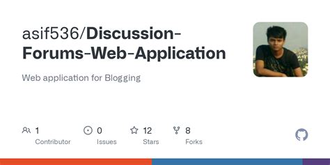 GitHub Asif536 Discussion Forums Web Application Web Application For