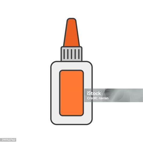 접착제 병 사무용품 및 공예 재료를 상징하는 작은 접착 병 Diy에 대한 스톡 벡터 아트 및 기타 이미지 Diy 건설 산업 고정시킴 Istock