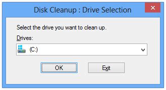 Clear Temp Files In Windows 8 Using Disk Cleanup