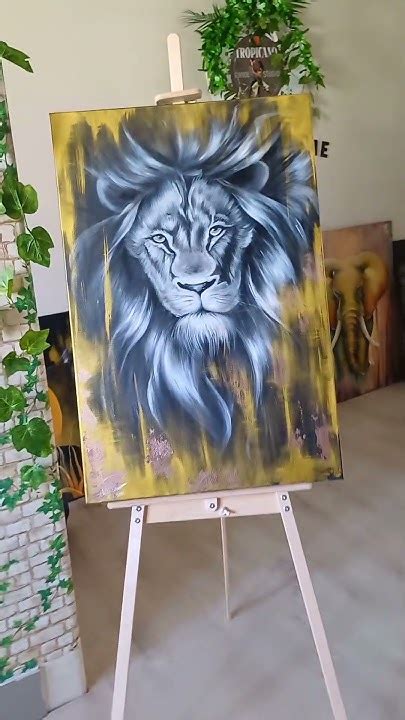 Художник за делом 👩‍🎨 Лев символ силы картины художник великиелуки Youtube