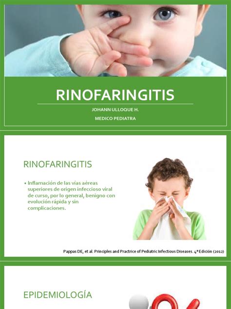 Rinofaringitis Pdf Resfriado Comun Tos