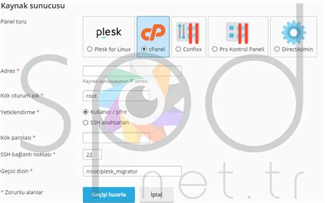 Plesk Migrator İle Cpanel To Plesk Spdnet Blog