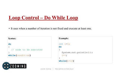Java Loop Control Ppt