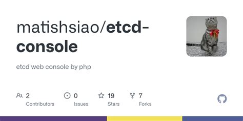 GitHub Matishsiao Etcd Console Etcd Web Console By Php