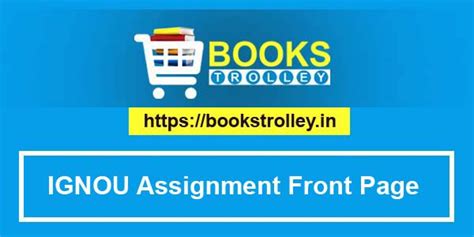 IGNOU Assignment Front Page IGNOU Assignment Cover Page