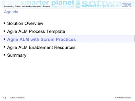 Ibm Rational Solution For Agile Alm With Scrum