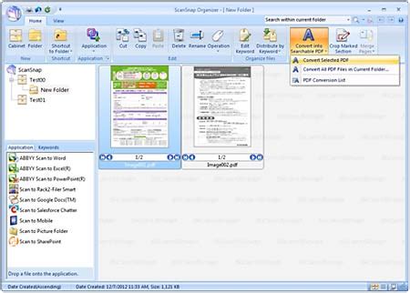 Can I Select Search The Text In The PDF That Is Created By ScanSnap