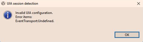 CCS SM F HT Invalid UIA Configuration EventTransport Undefined Code Composer Studio