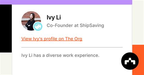 Ivy Li Co Founder At Shipsaving The Org