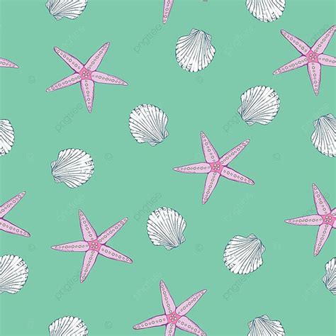 Marine Scallop Shell Pattern For Prints Drawing Backdrop Aquarium Vector Drawing Backdrop