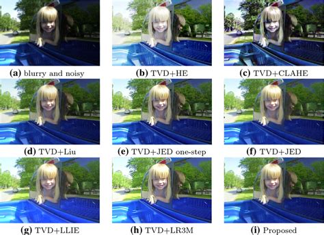 Deblurring Denoising And Enhancement Results Gaussian Blur And Download Scientific Diagram