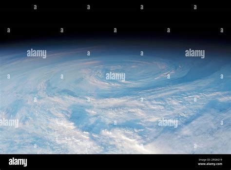 Circular Cloud Formation Seen From The International Space Station While Orbiting Over The South