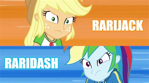 Applejack Vs Rainbow Dash Raritys Shipping By Themexicanpunisher On