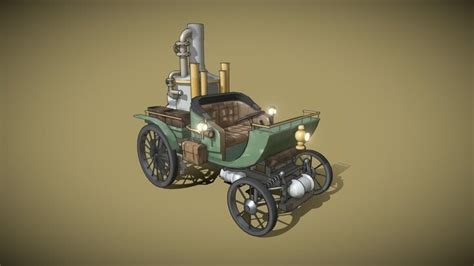 Artstation Steam Car Stylized