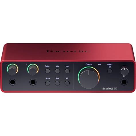 Focusrite Scarlett 2i2 Usb C Audio Interface 4th Generation