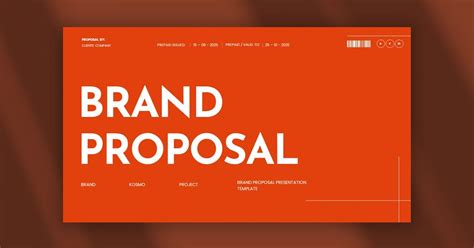 Kosmo Шаблон Powerpoint с предложением бренда Шаблоны презентаций Включая предложение и