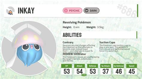 0686 Inkay Pokecharms Pokédex