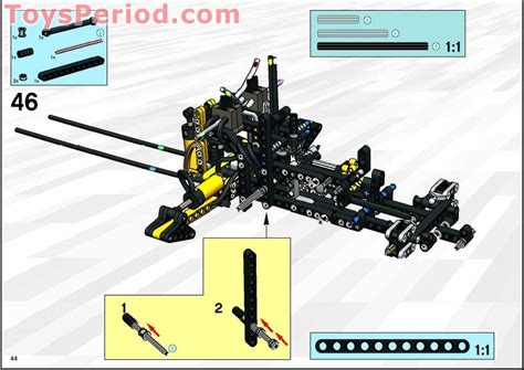 LEGO 8455 Back-hoe Loader (Backhoe) Instructions and Parts List