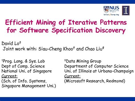 Efficient Mining Of Iterative Patterns For Software Specification