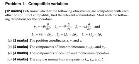 Solved Problem 1 Compatible Variables 12 Marks Determine