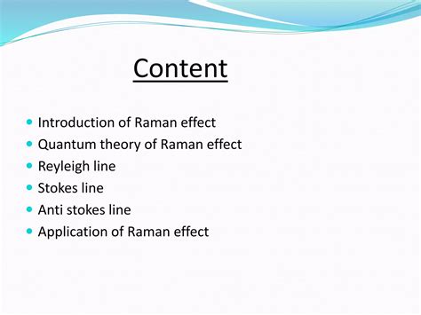 Quantum Theory Of Raman Effect Pptx
