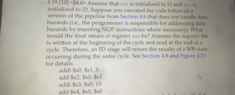 solved 4 19[10] assume that s0 is initialized to 11