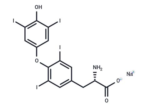 L Thyroxine Sodium 左旋甲状腺素钠 Thyroid Hormone Receptorthr Targetmol