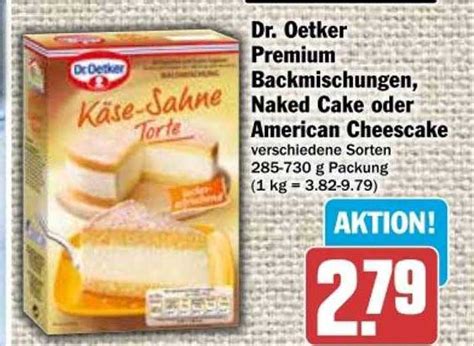 Dr Oetker Premium Backmischungen Naked Cake Oder American Cheescake