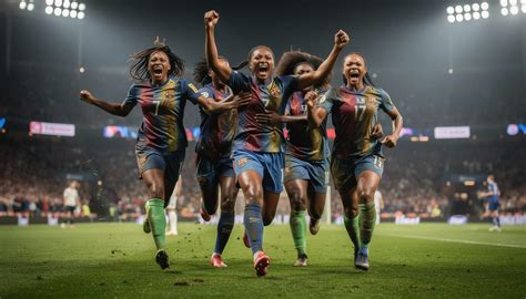 Free Victory Celebration Moment Image Soccer Women Celebration