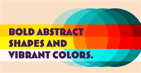 Bold Abstract Shapes And Vibrant Colors Tommy Art And Design