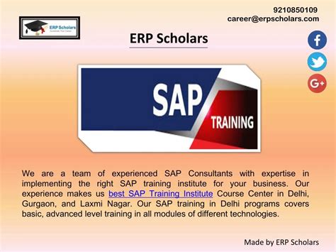 PPT SAP Training Institute In Delhi SAP Global Certification PowerPoint Presentation ID