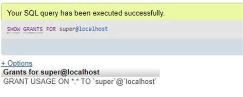 mysql super privilege how super privilege works in mysql example