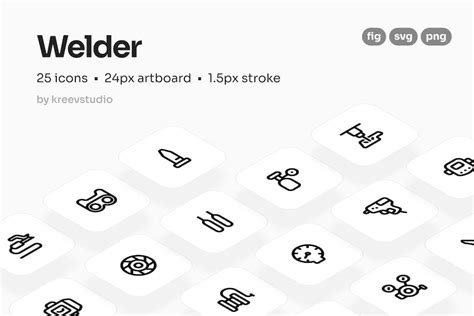 Welder Tools Ui Icons Graphics Envato Elements