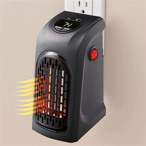 400 Watt Instant Electric Room Heater Direct Wall Socket Warm Air